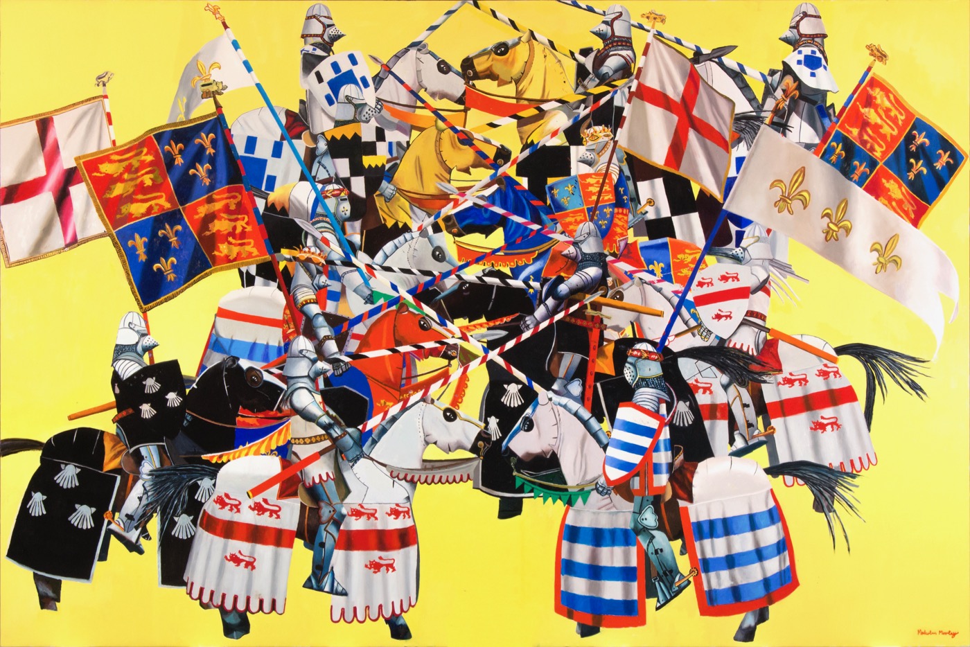 Malcolm Morley's Paintings Render the Regalia of War