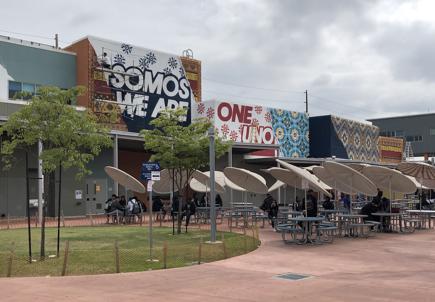 JR, Shepard Fairey, and Other Muralists Collaborate with LA High Schoolers