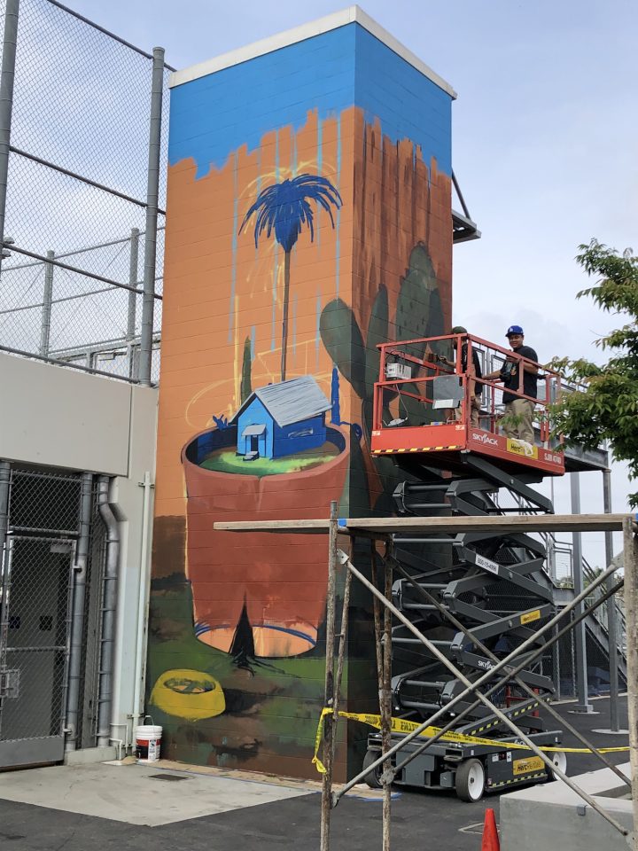 JR, Shepard Fairey, and Other Muralists Collaborate with LA High Schoolers