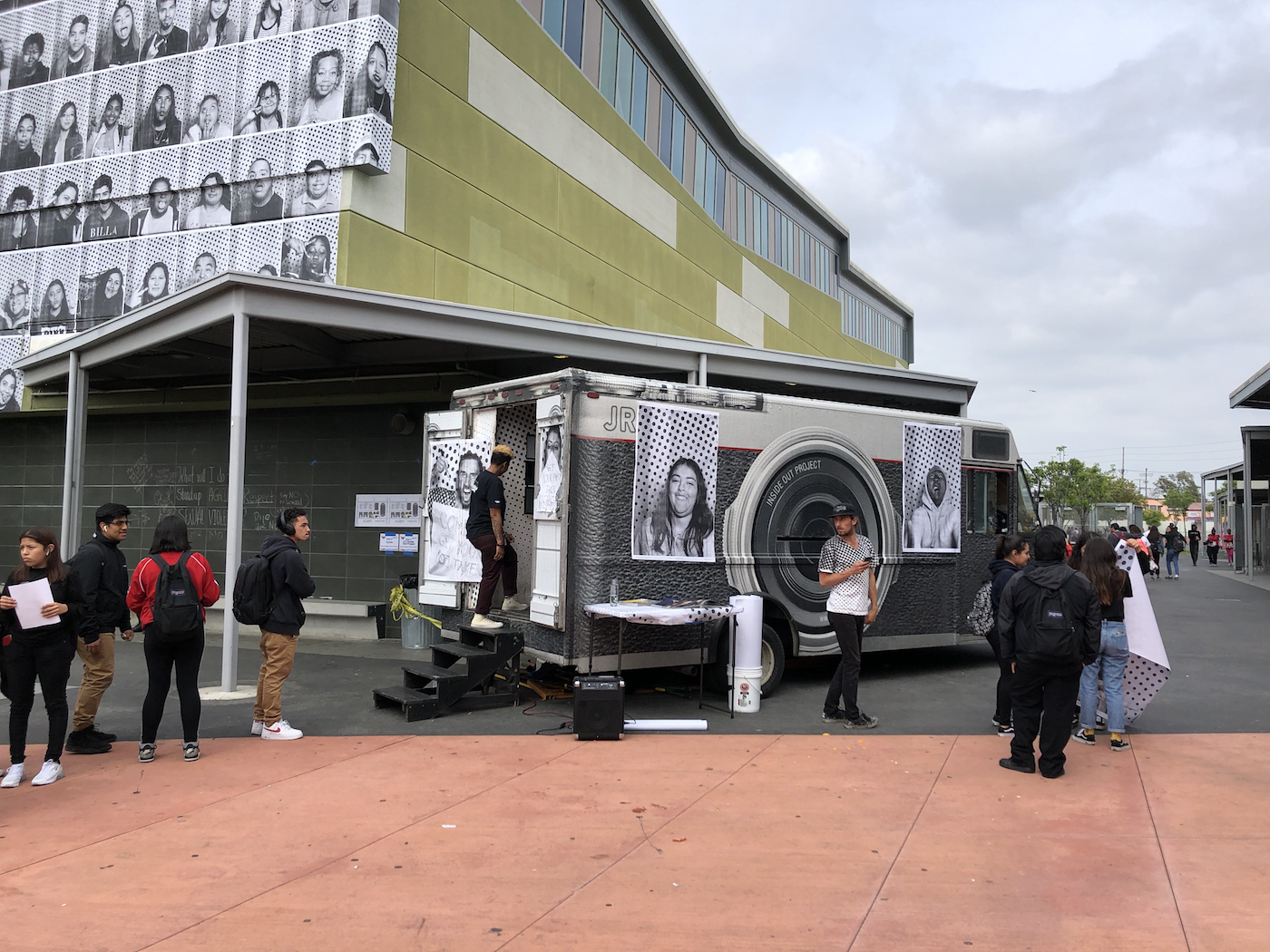 JR, Shepard Fairey, and Other Muralists Collaborate with LA High Schoolers