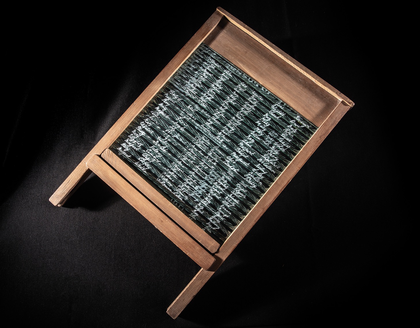 A Memorial to Crimes Against Women and Children in Ghostly Glass