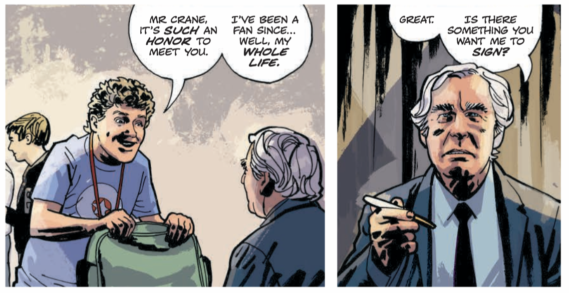 A Comics Convention Sets the Stage for a Layered Crime Story