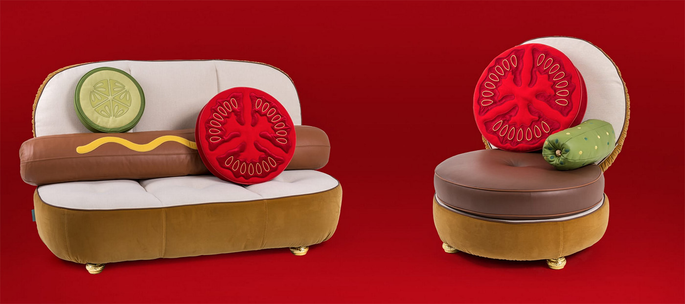 This Pricey Burger Chair Doesn't Come With Fries, But It Is Inspired by Art