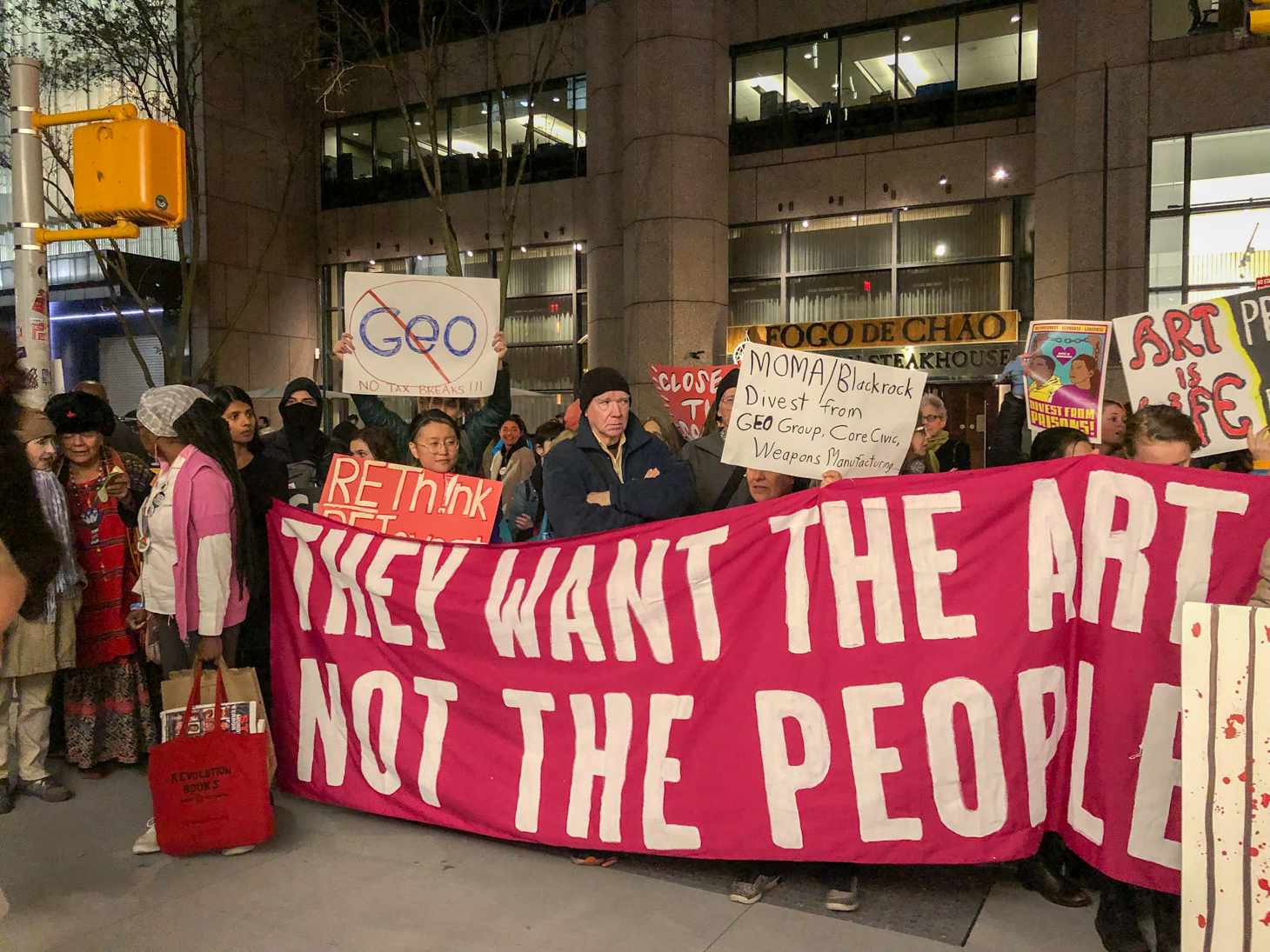 Activists Crash Private Party at the Museum of Modern Art to Demand ...