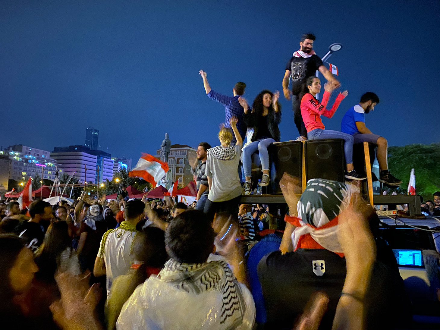 Lebanese Art Community Joins Unprecedented Protests