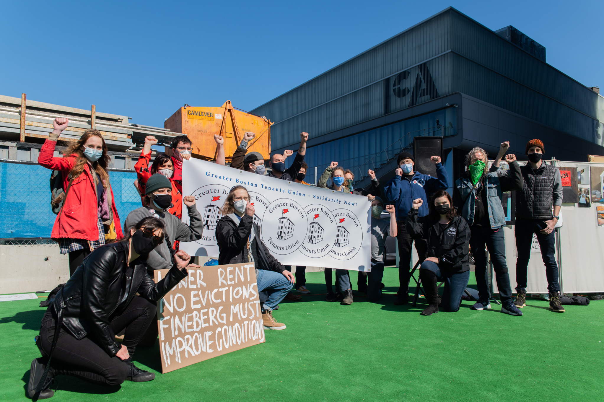 “Slumlord of the Board”: Tenants Protest ICA Boston Donor Gerald Fineberg