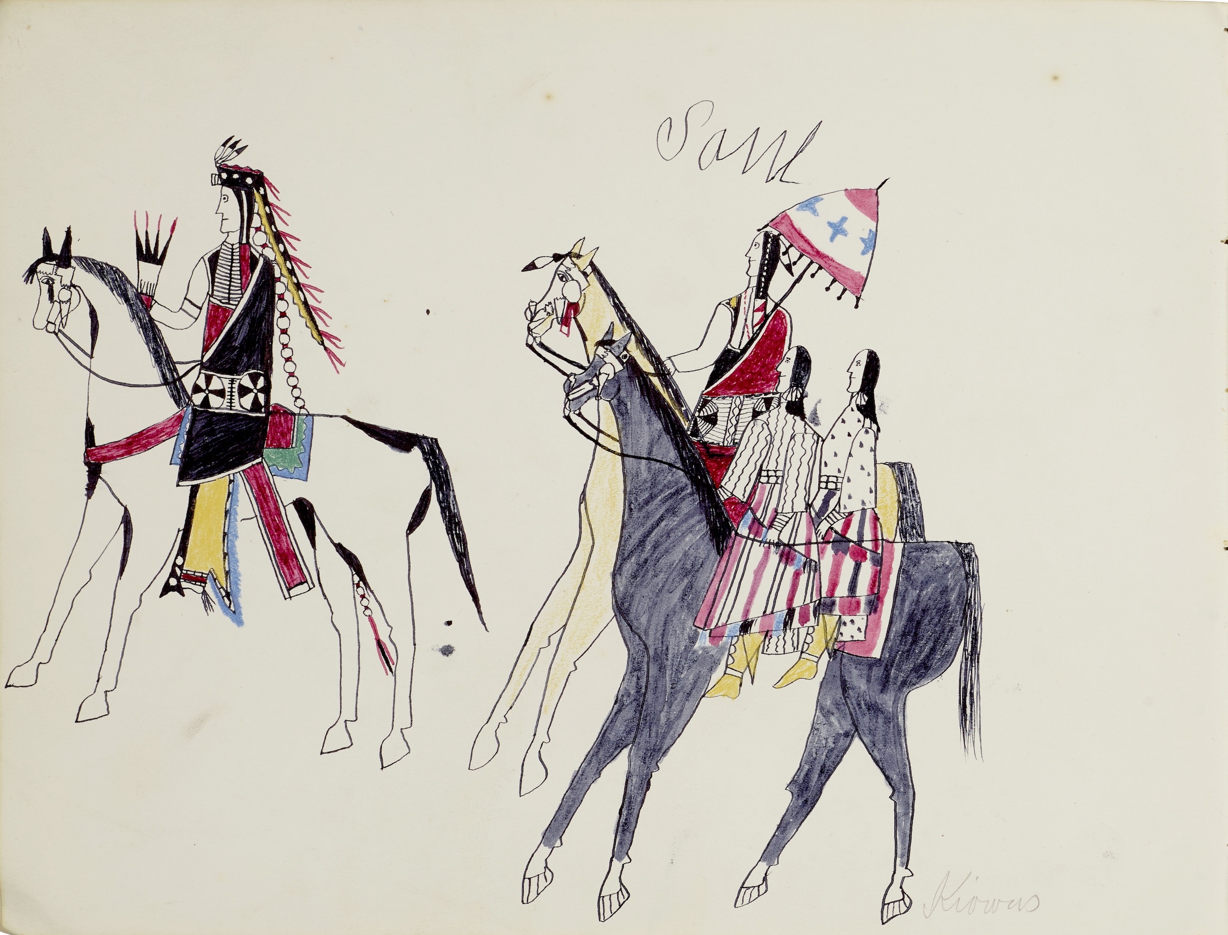 A Shameful US History Told Through Ledger Drawings