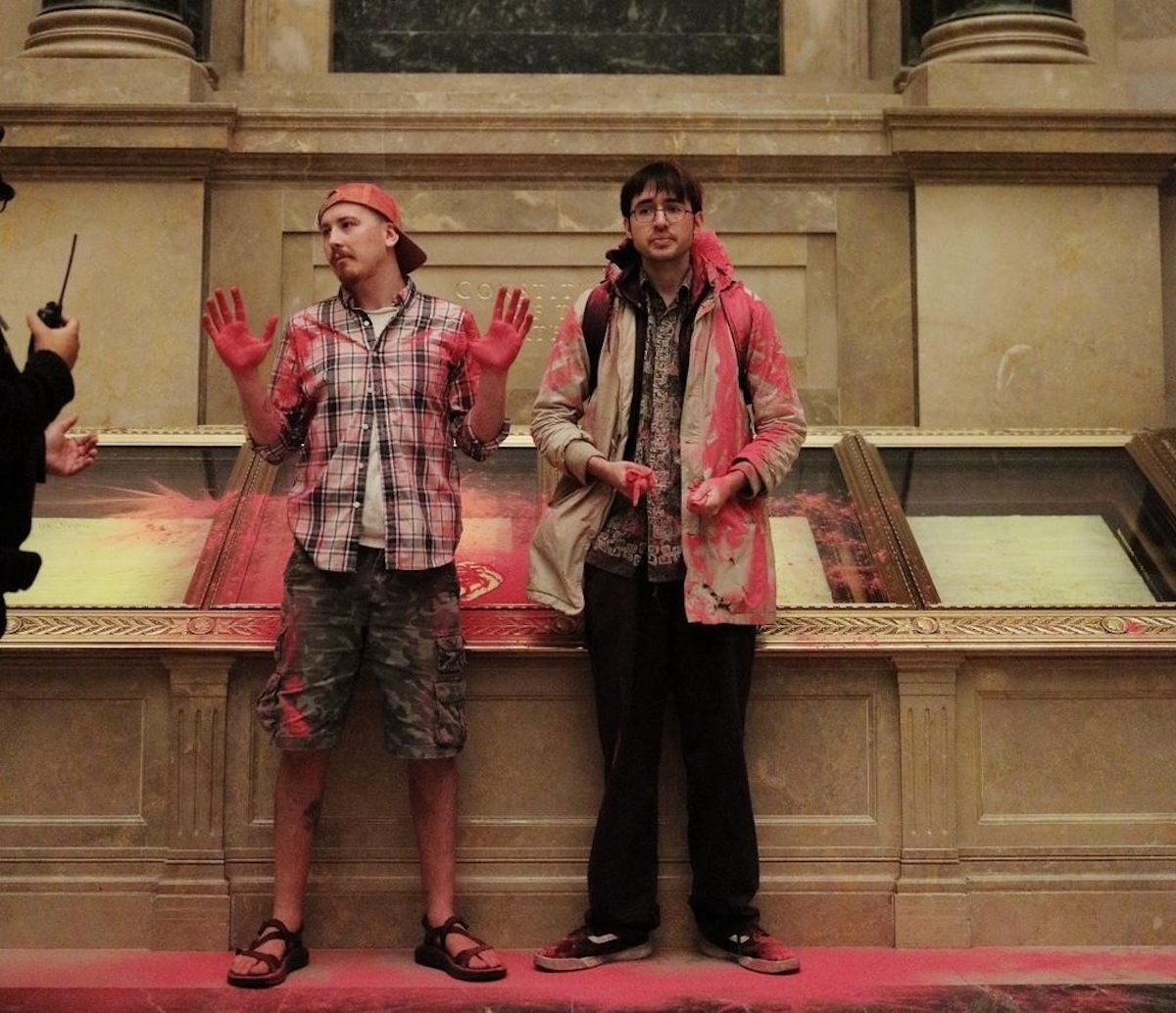 Activists Get Prison Time for Dumping Powder on Constitution Case